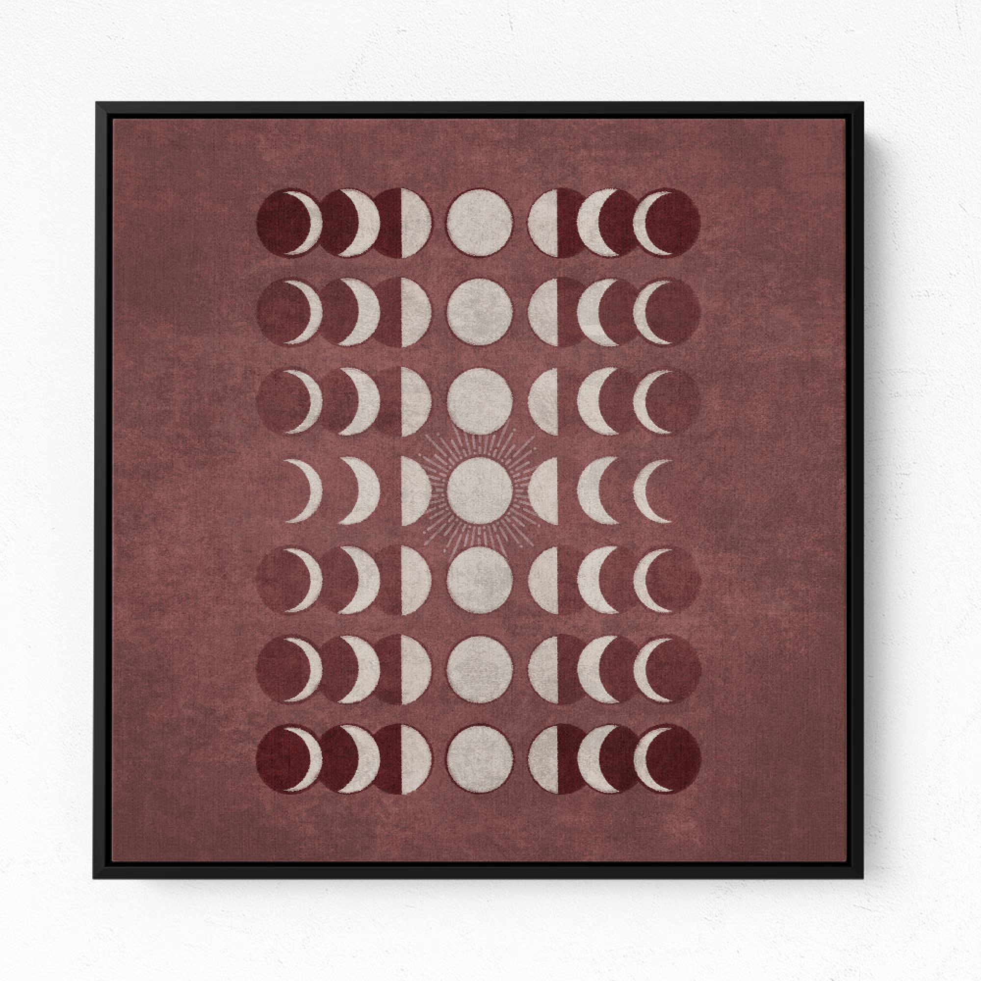 Boho Moons Phases Wall Art
